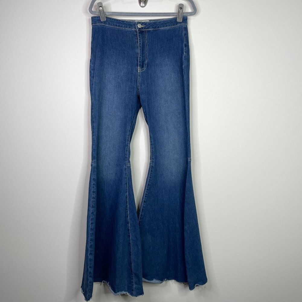 Free People Just Float On Flare Wide Bell Bottoms Fla… - Gem
